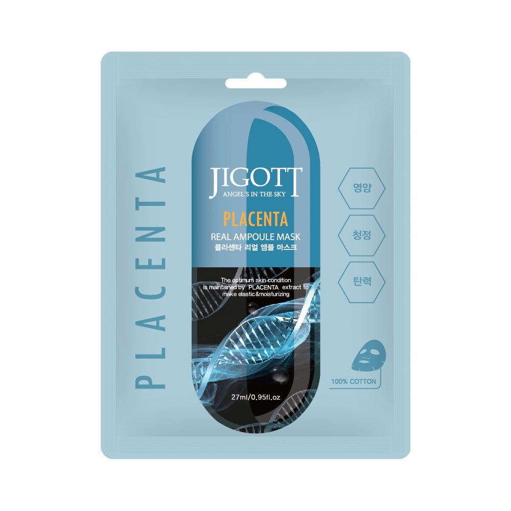 JIGOTT Mascarilla con Ampolleta Humectante con Placenta, Extracto Soya ...